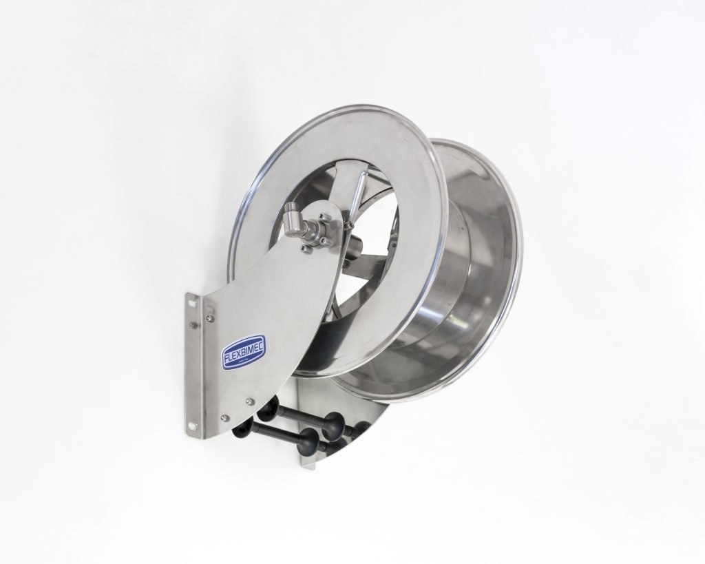 Stainless Steel Manual Rewind Reel | Up to 25 Metre 1" Hose
