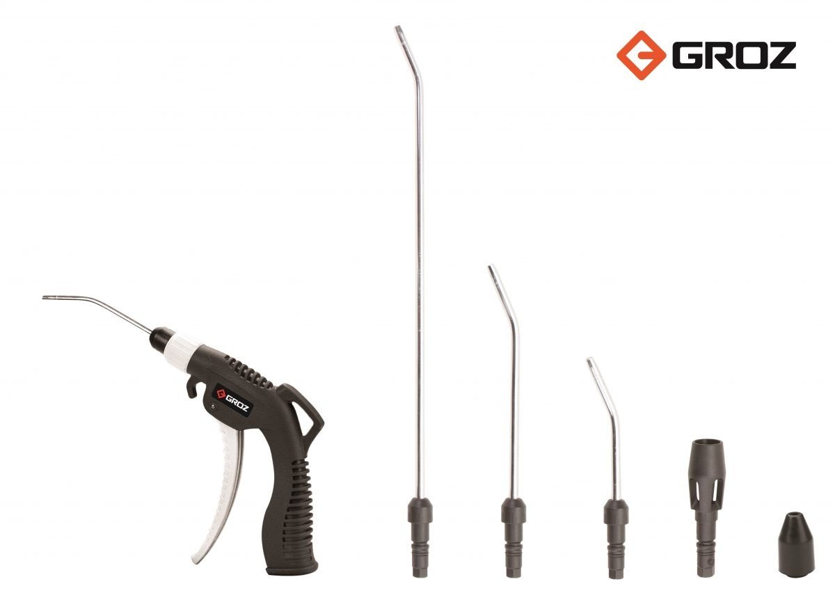 Air Blow Gun Kit 6 Piece | Blow gun with interchangeable tips