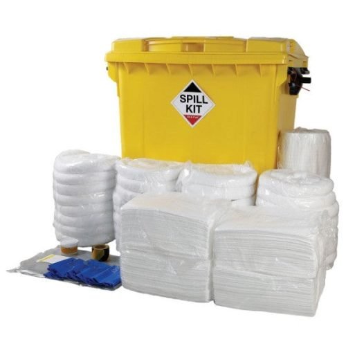 800L Spill Kit 4 wheel bin | Oil, fuel, chemical & general purpose